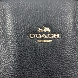 Coach | Bags | Coach Navy Blue Purse Tote Pebbled Leather Tote | Poshmark